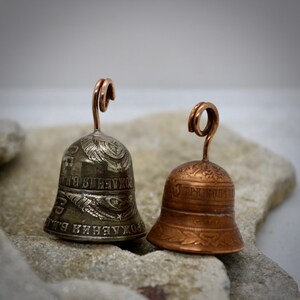 Coin Jewellery, Vintage British Penny Bell. Gremlin, Guardian Bell - Etsy