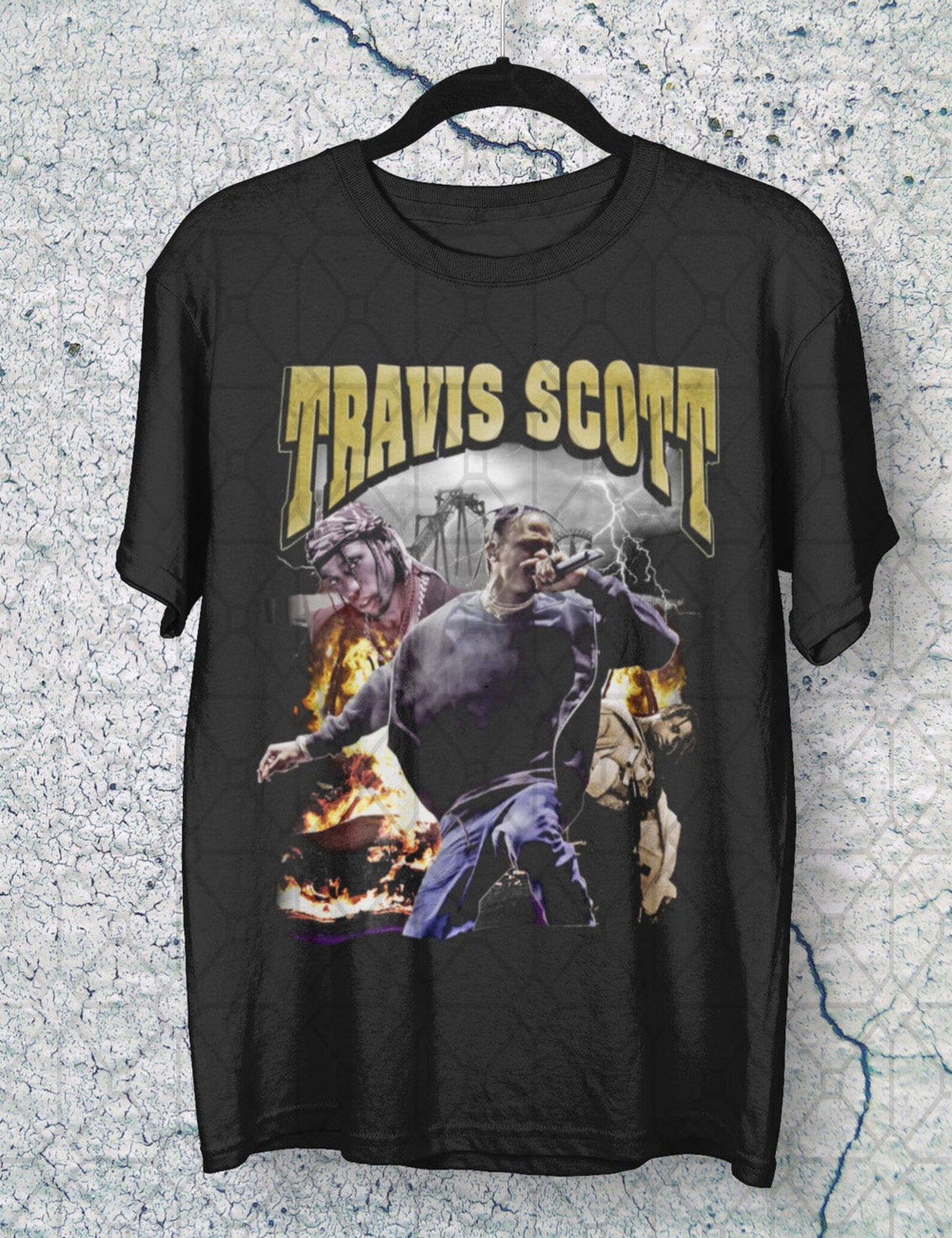 Travis Scott 90's Vintage T-shirt | Etsy
