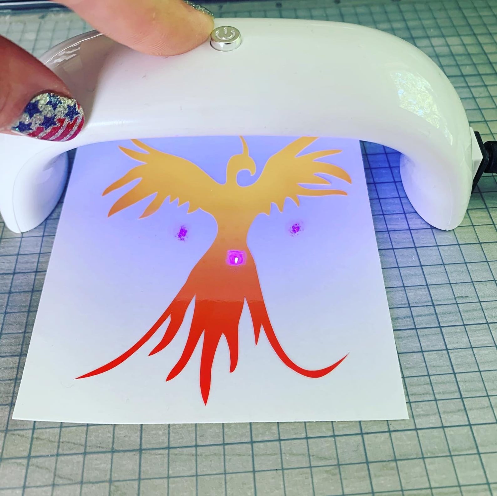 UV Farbwechsel Phoenix Vinyl Aufkleber. - Etsy.de