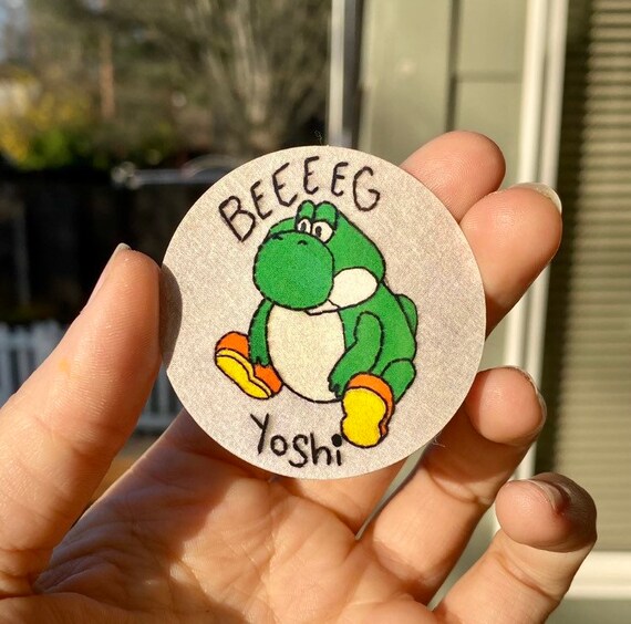 BEEG Yoshi 2 Embroidery Sticker | Etsy