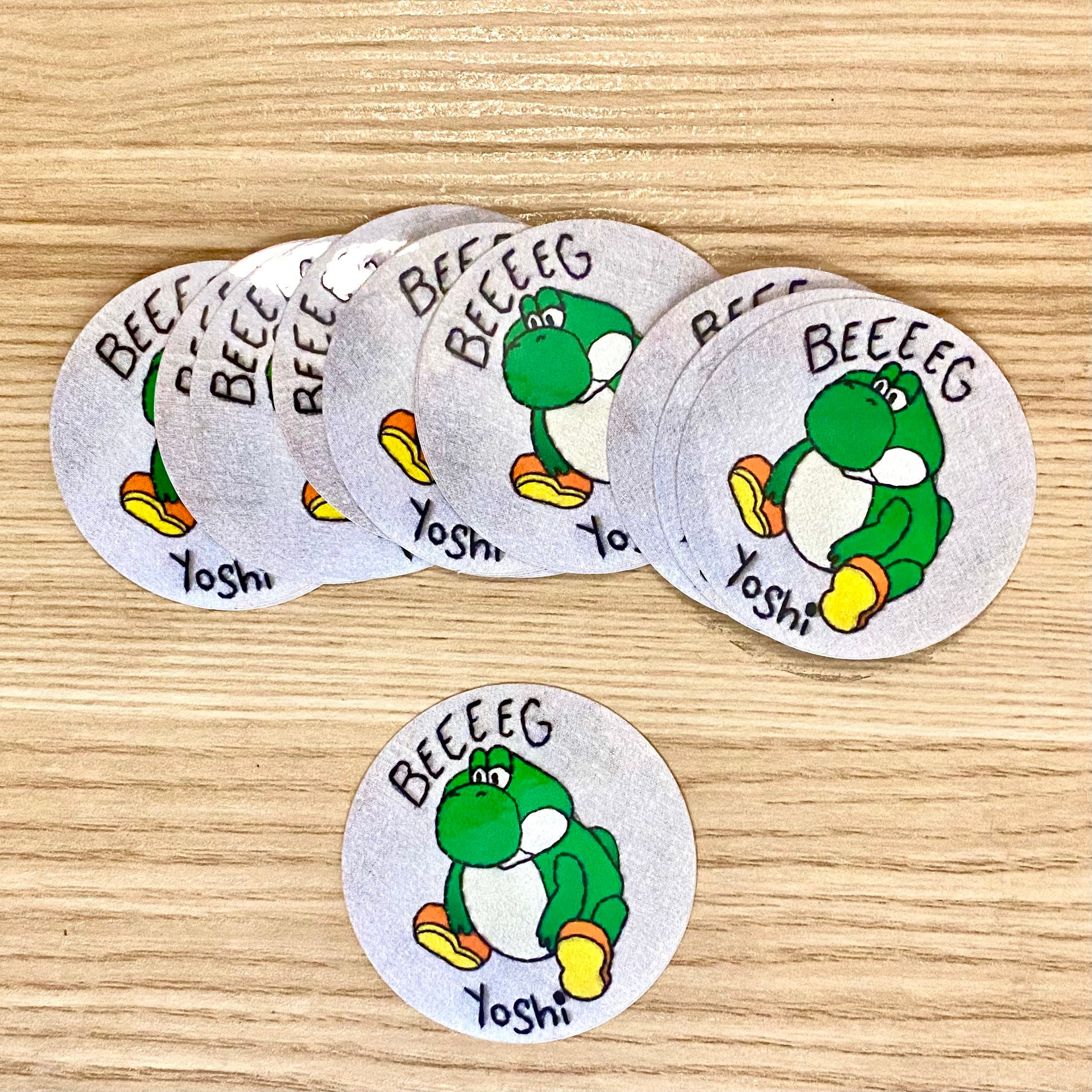 BEEG Yoshi 2 Embroidery Sticker | Etsy