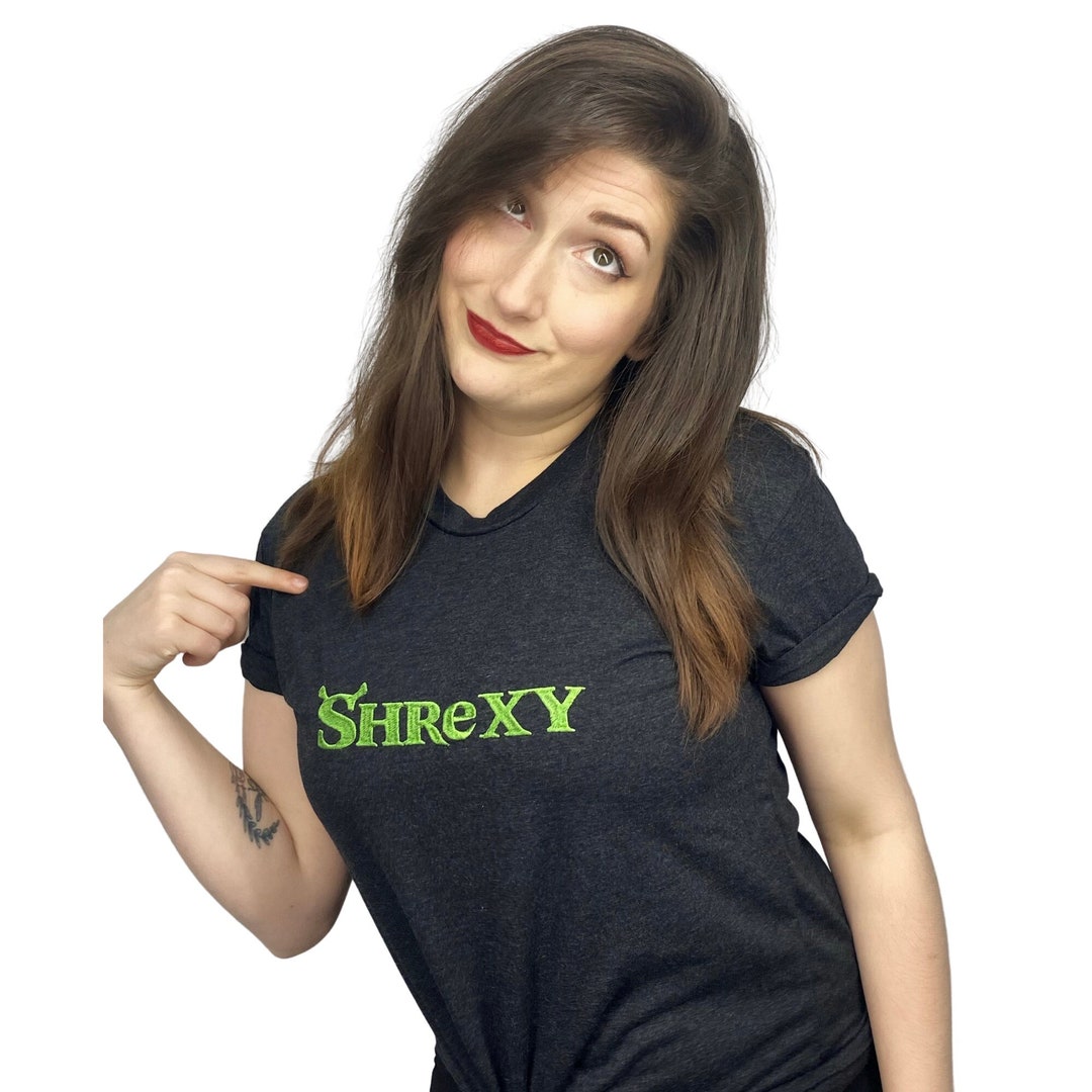 Shrexy Black Embroidered Meme Tee Shirt - Etsy