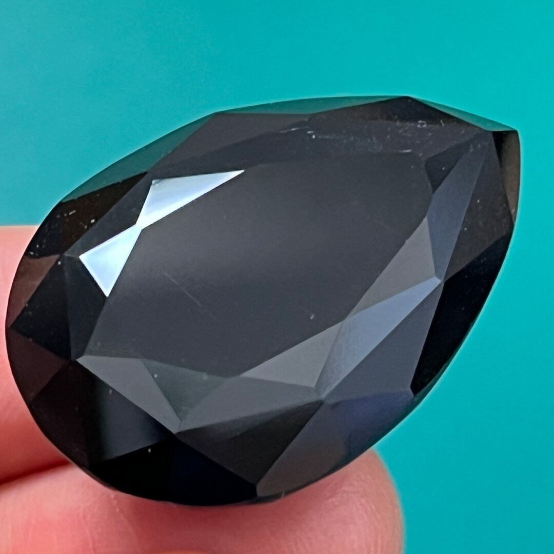 Tektite Faceted Natural Black Meteorite Impactite Thai Space Rock Rough ...