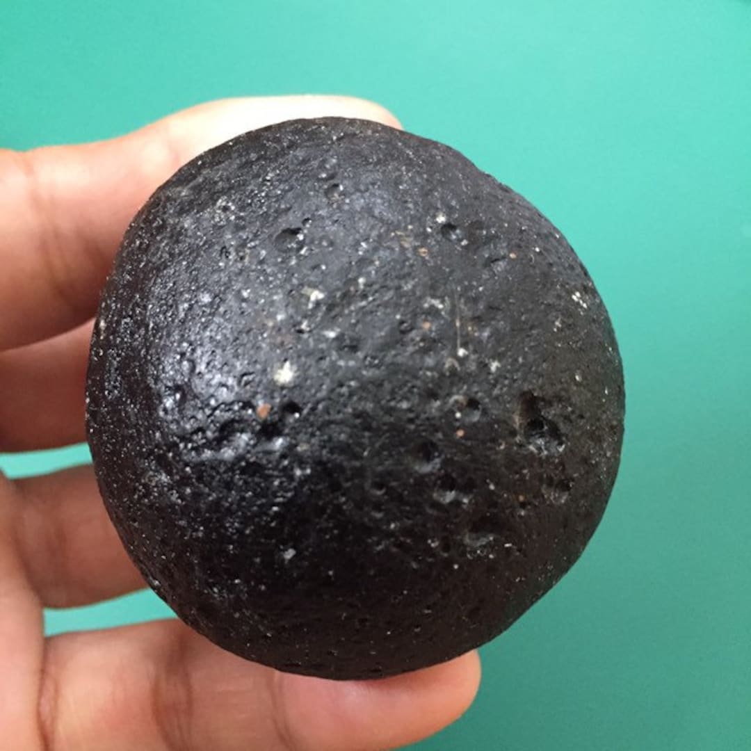Tektite Natural Smooth Surface Black Meteorite Thai Space Rock Rough ...