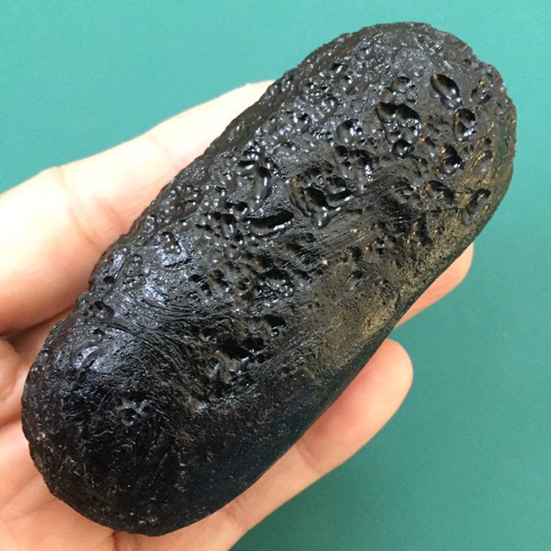 Tektite Natural Black Meteorite Thai Space Rock Rough Original ...