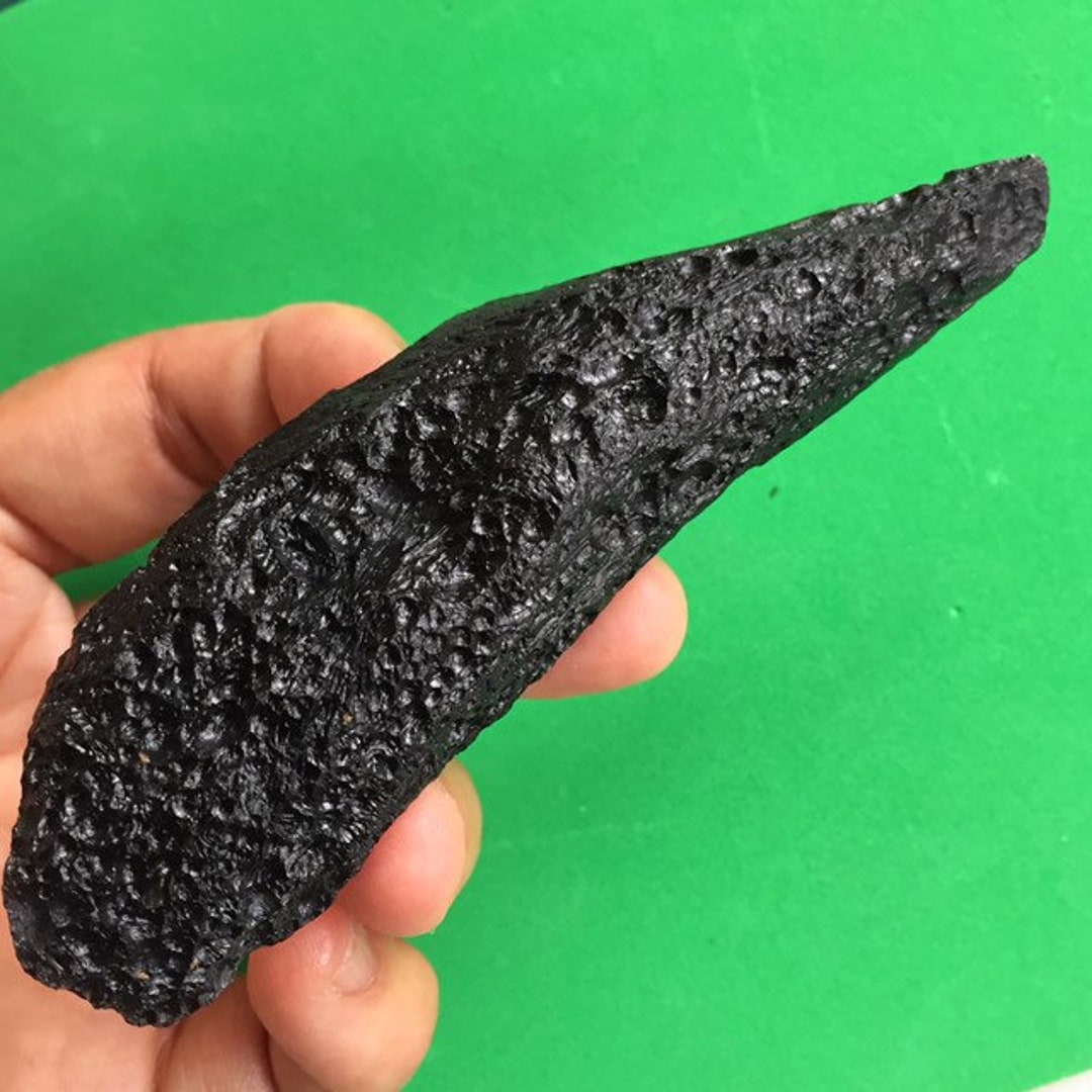 Tektite Natural Black Meteorite Impact Thai Space Rock Rough Original ...
