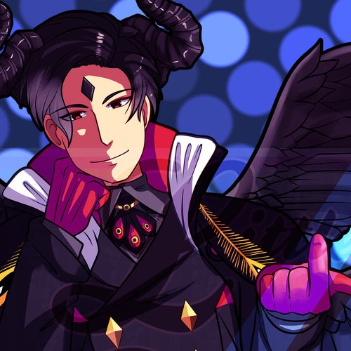 Majolish Mammon Print Obey Me Shall We Date 4 X6 or 8.5 - Etsy