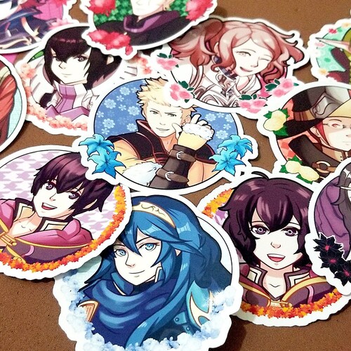 Fire Emblem Awakening Vinyl Stickers First Gen Females Fire - Etsy