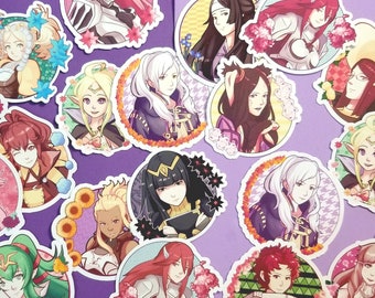 Fire Emblem Awakening Stickers ,, Chrom Robin Lucina Inigo Olivia Lonqu ...
