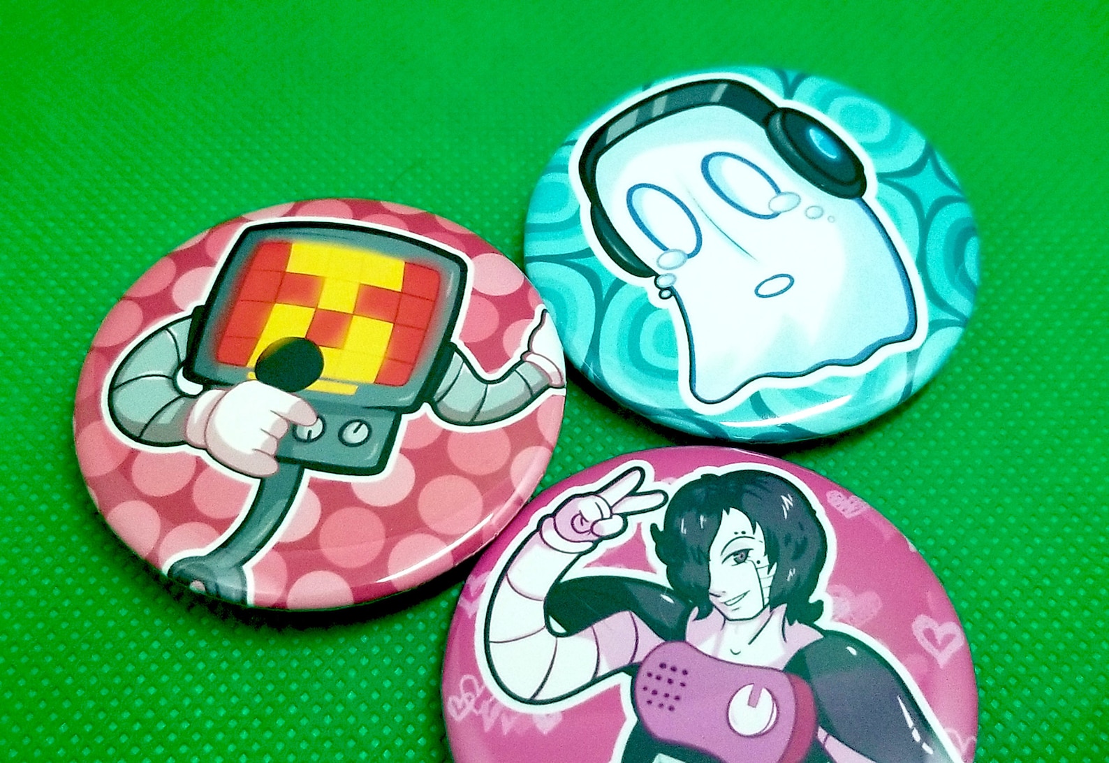 Undertale Pin Back Buttons 1.75 Inch Button 44mm Button - Etsy