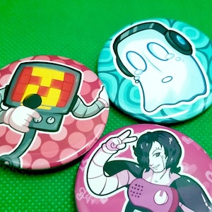 Undertale Pin Back Buttons, 1.75 Inch Button, 44mm Button, Undertale ...