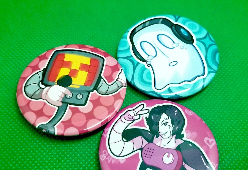 Undertale Pin Back Buttons 1.75 Inch Button 44mm Button | Etsy