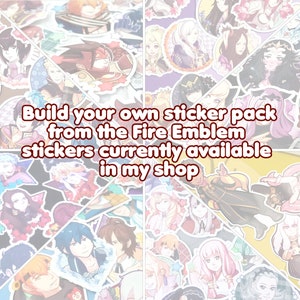 Fire Emblem Make Your Own Sticker Bundle Packs, Fire Emblem Vinyl ...