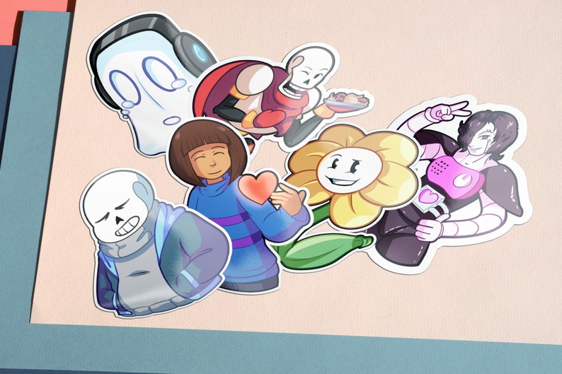 Undertale Vinyl Sticker Packs, Undertale Stickers, Die Cut Stickers - Etsy