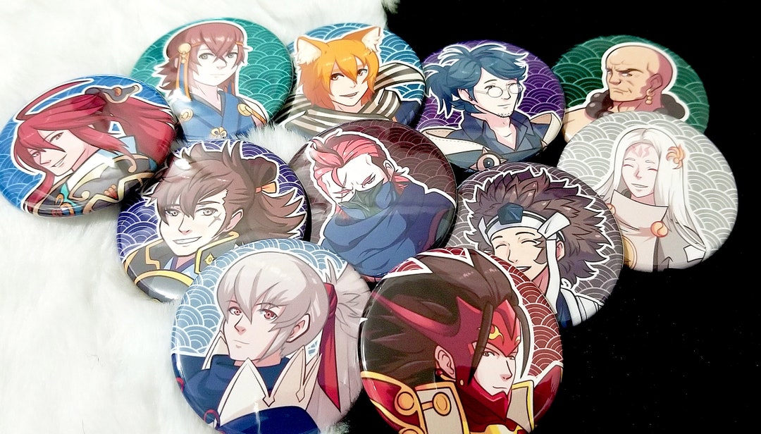 Fire Emblem Fates First Gen Hoshido Route Fathers Buttons, FE 14 First ...