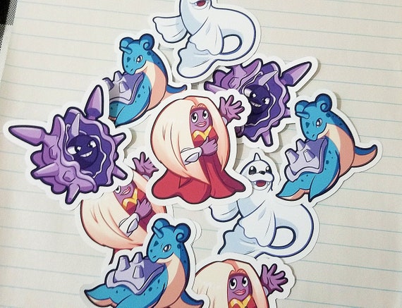 Kanto Region Ice Pokemon Stickers Gen 1 Ice Pokemon Die Cut - Etsy