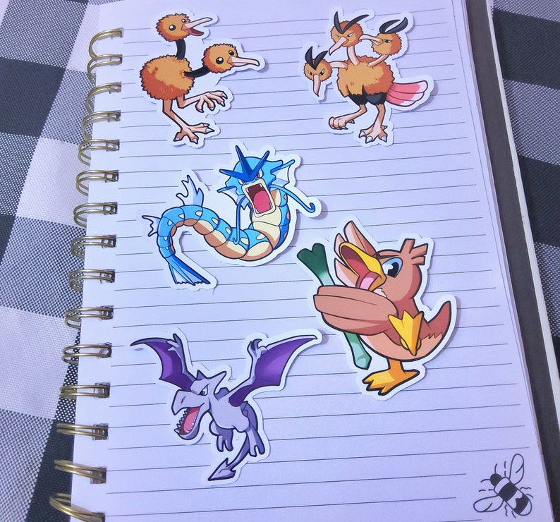 Kanto Region Flying Pokemon Stickers Gen 1 Flying Pokemon - Etsy