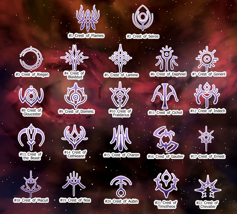 Crests of Fodlan Necklace Fire Emblem Three Houses Necklace - Etsy