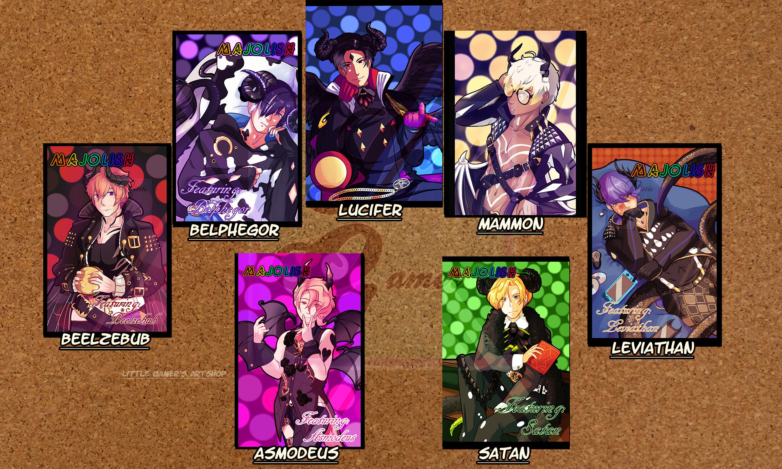 Bundle Packs Obey Me Majolish Small Prints Bundle Art Print | Etsy