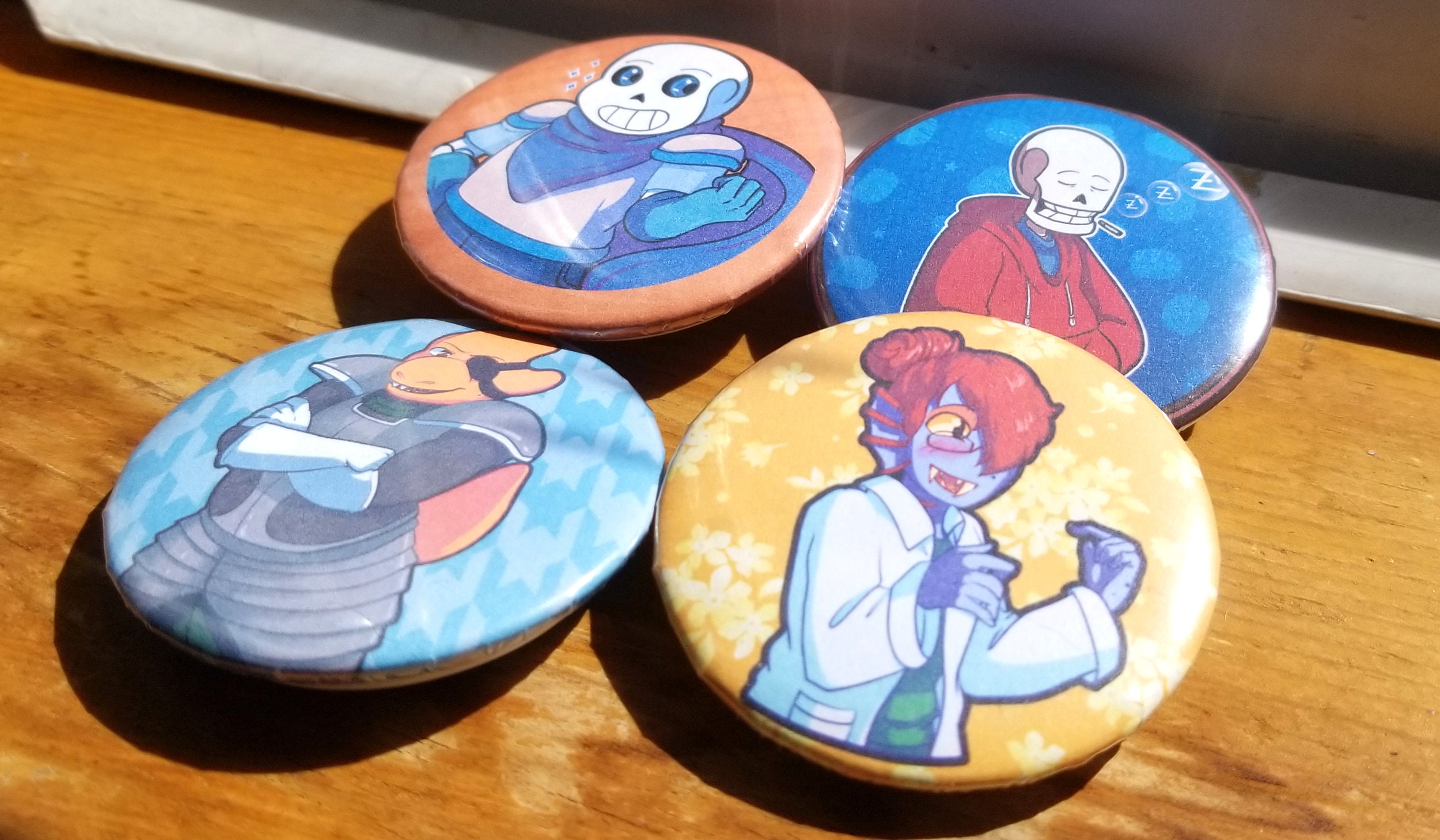 Underswap Pin back Buttons Undertale Buttons Undertale AU | Etsy