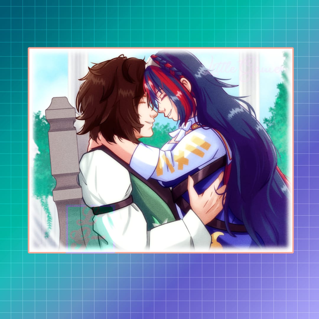 My Knight, Fire Emblem Engage Print, Louis and Alear Art, Fire Emblem ...