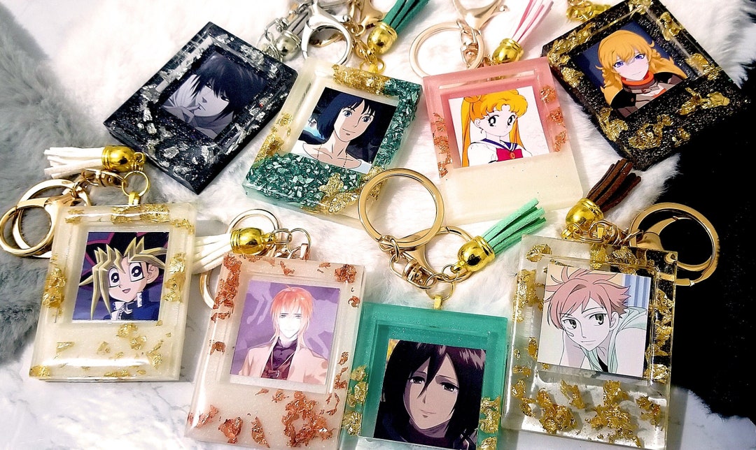 Custom Anime Photo Charm, Personalized Photo Charm, Resin Charm Gift ...