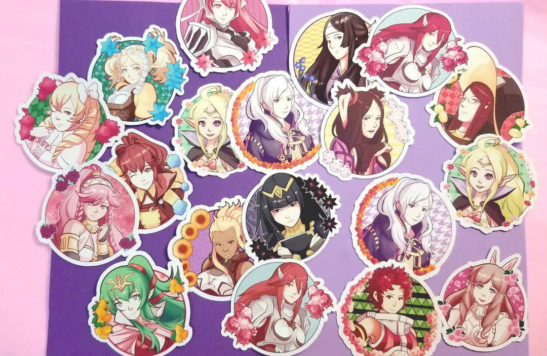 Fire Emblem Awakening Vinyl Stickers, First Gen Females, Fire Emblem ...