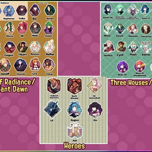 Fire Emblem Make Your Own Sticker Bundle Packs, Fire Emblem Vinyl ...