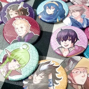 Fire Emblem Awakening Second Gen Children Buttons, FE 13 Child Units ...