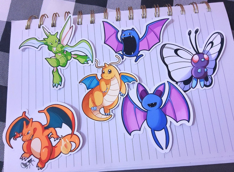 Kanto Region Flying Pokemon Stickers Gen 1 Flying Pokemon - Etsy