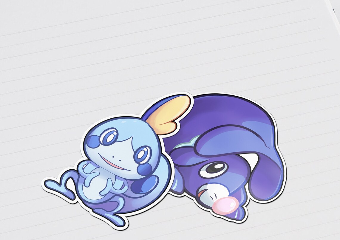 Pokemon Stickers: Water Starters Die Cut Vinyl Stickers | Etsy