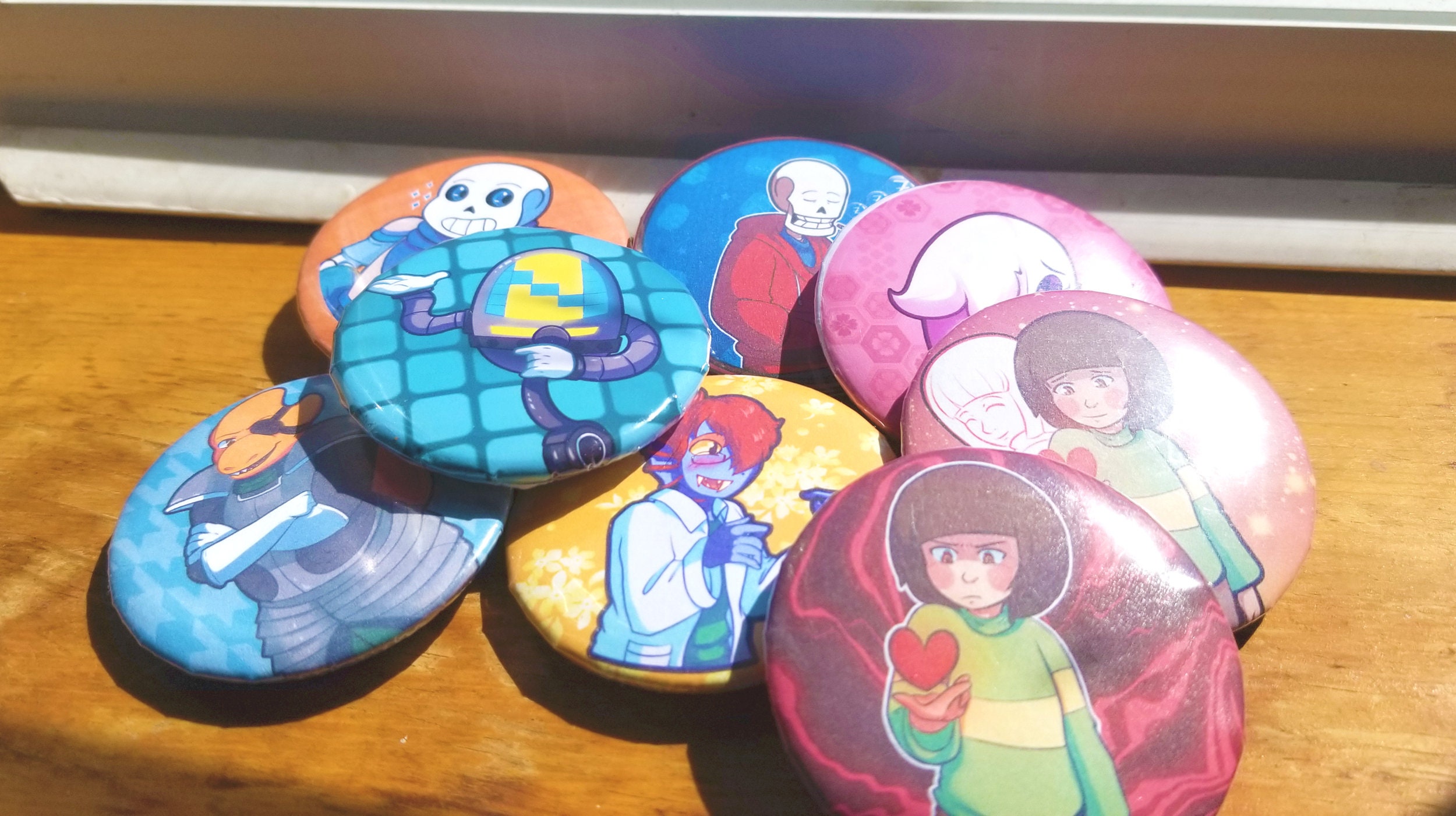 Underswap Pin back Buttons Undertale Buttons Undertale AU | Etsy