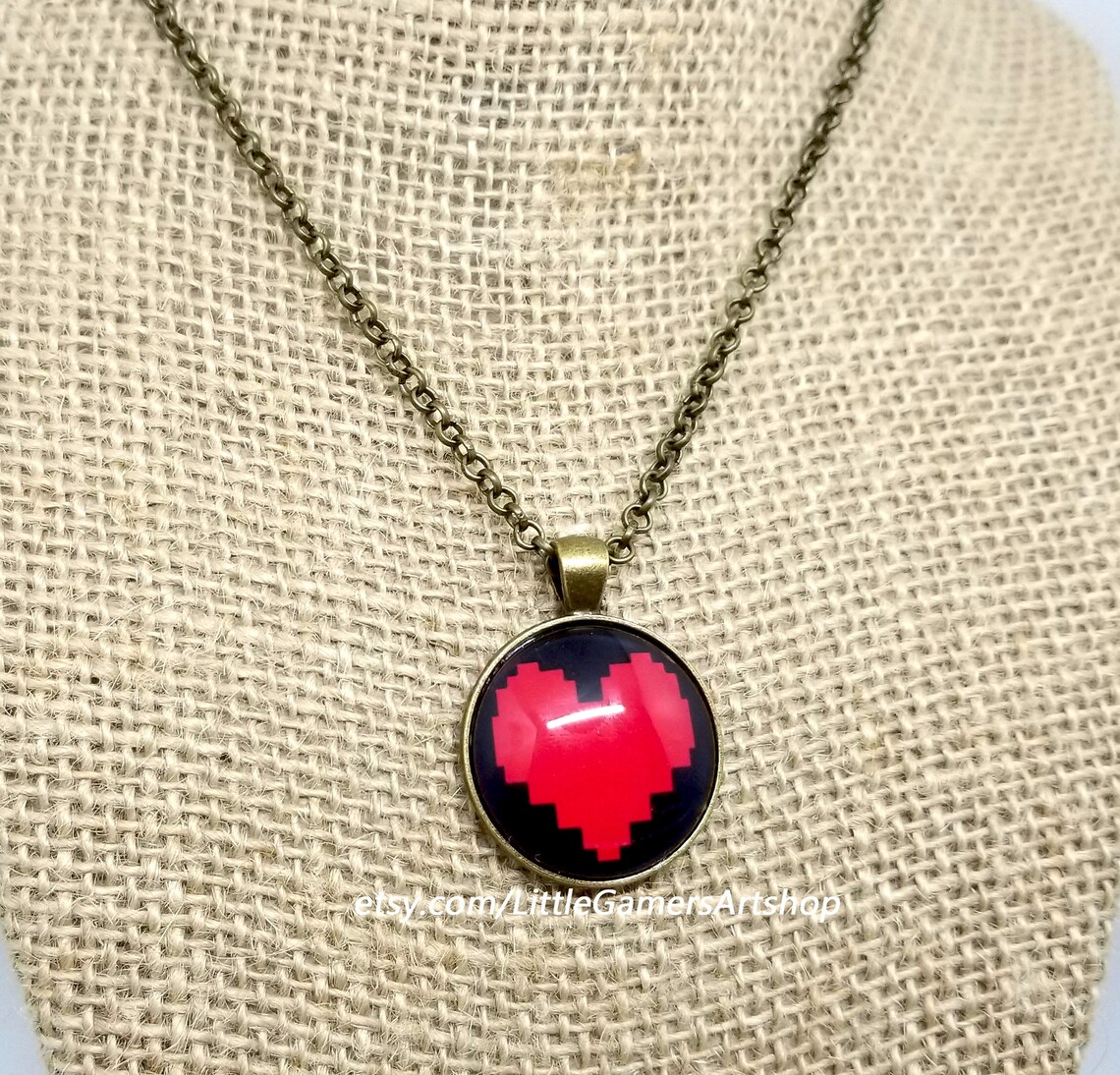 Undertale Soul Heart Necklace Determination Pendant Necklace | Etsy