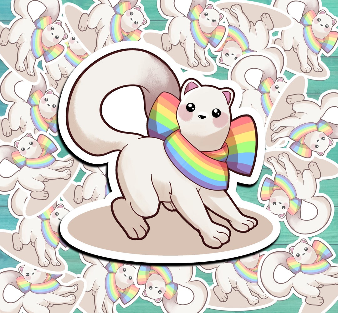 Pride Bow Topper Vinyl Sticker, Nu Carnival Sticker, Cute Stickers ...