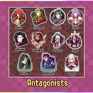 Fire Emblem Make Your Own Sticker Bundle Packs, Fire Emblem Vinyl ...