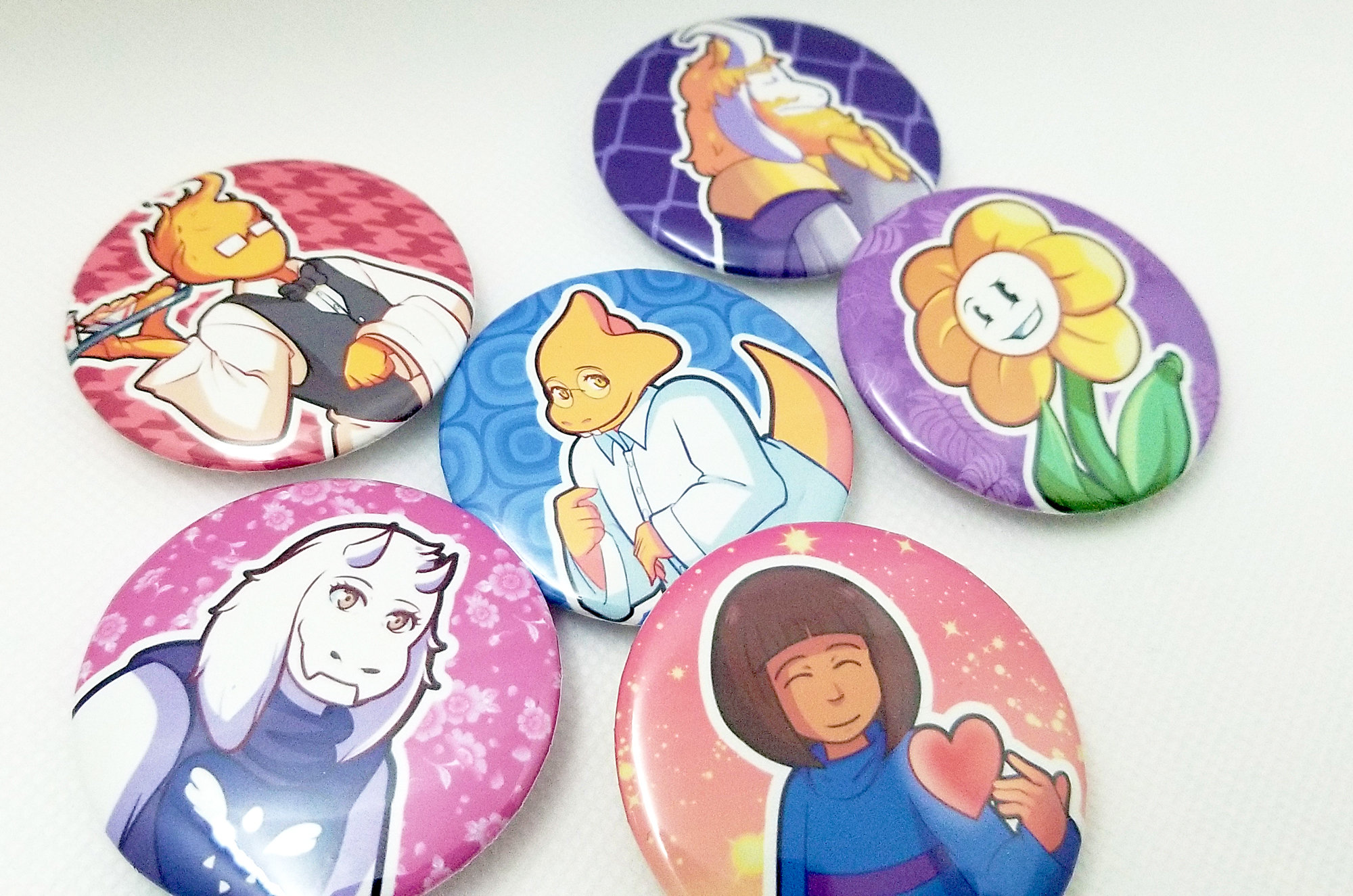 Undertale Pin back Buttons 1.75 inch button 44mm button | Etsy