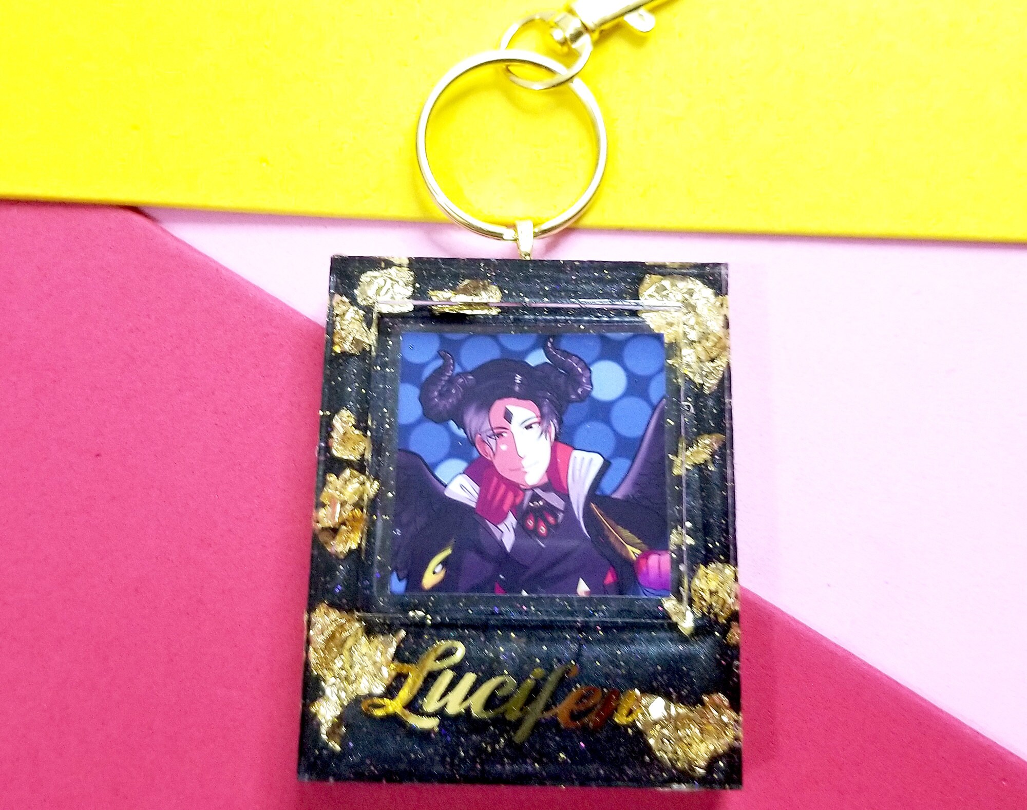Lucifer Resin Photo Keychain Obey Me Shall We Date Key Chain | Etsy