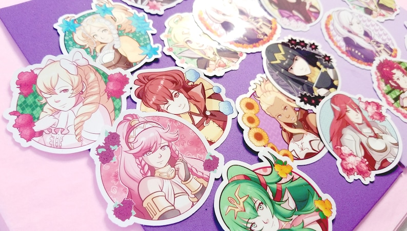 Fire Emblem Awakening Vinyl Stickers First Gen Females Fire - Etsy