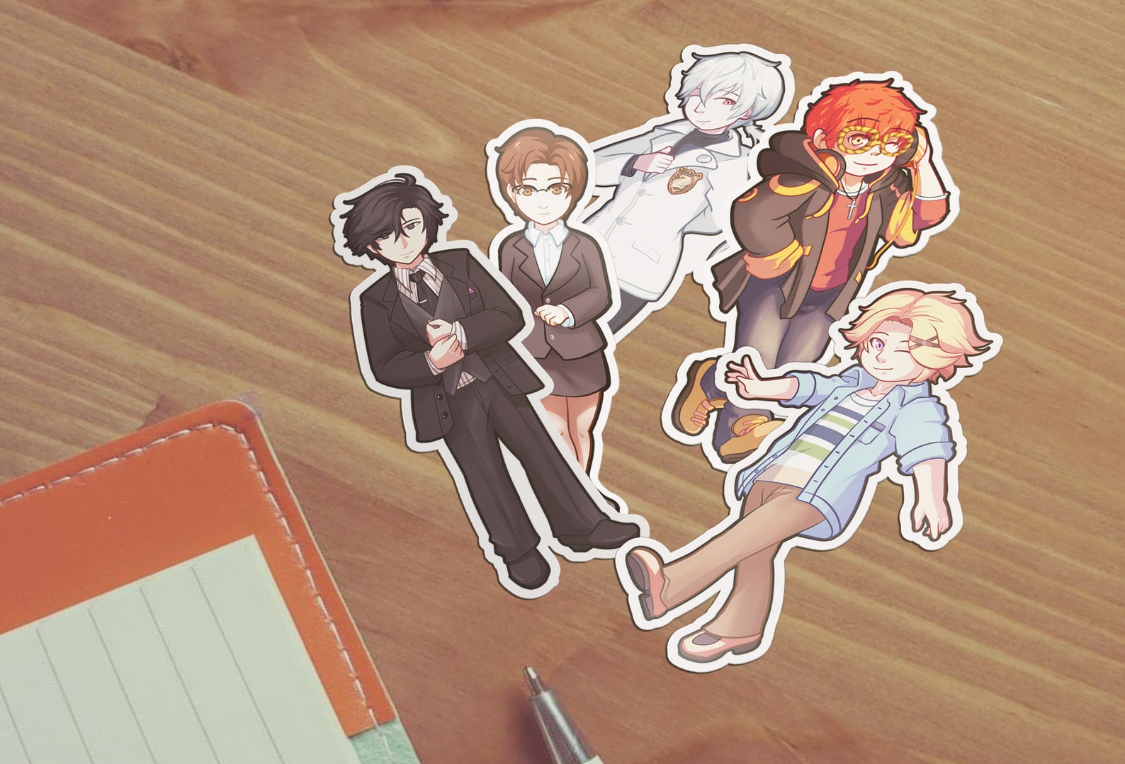 RFA Mystic Messenger Sticker Pack, Mystic Messenger Stickers, Matte ...