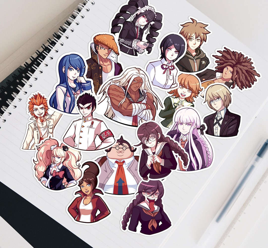 Danganronpa Stickers, Trigger Happy Havoc Class 78th Die Cut Stickers ...