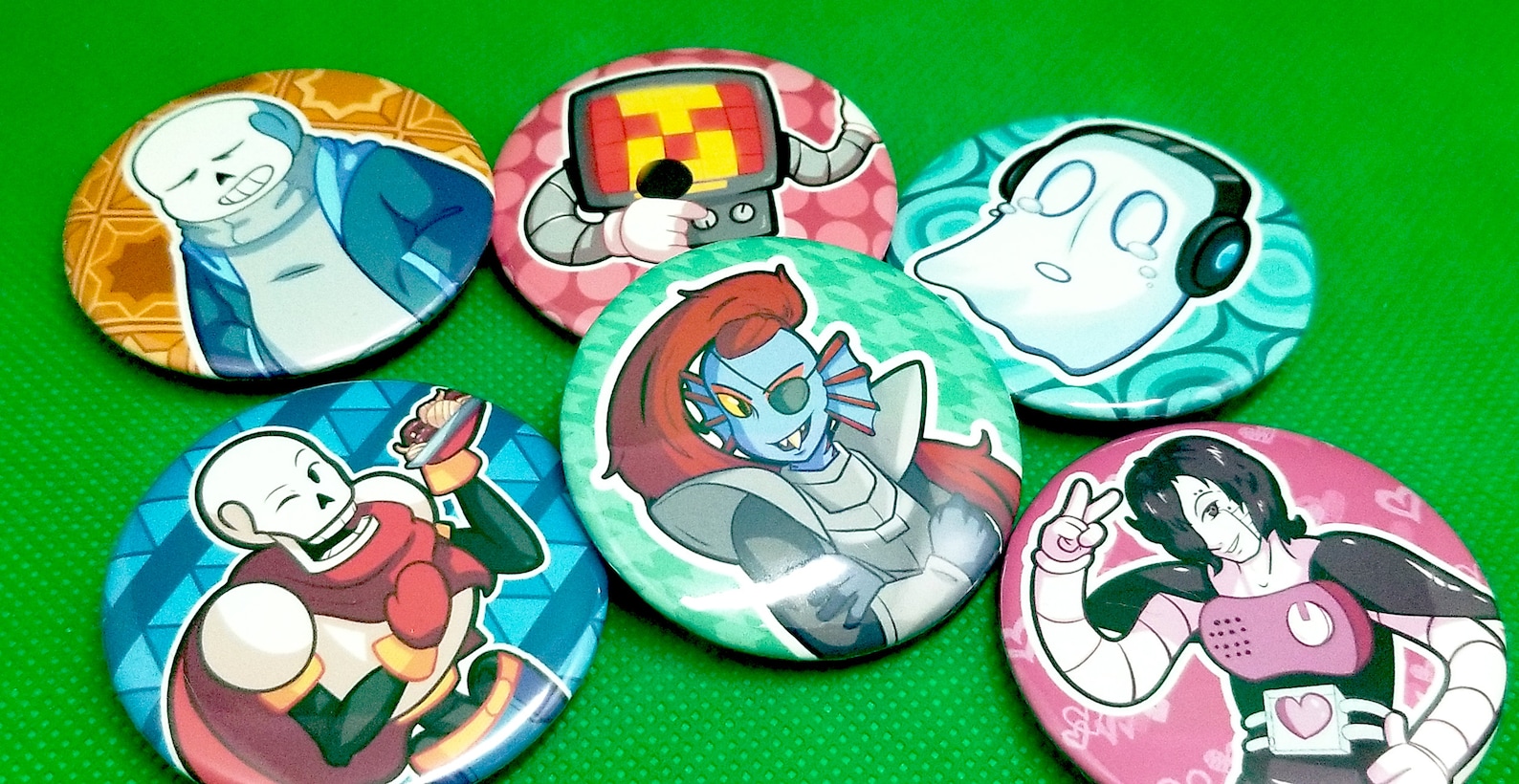 Undertale Pin Back Buttons 1.75 Inch Button 44mm Button | Etsy