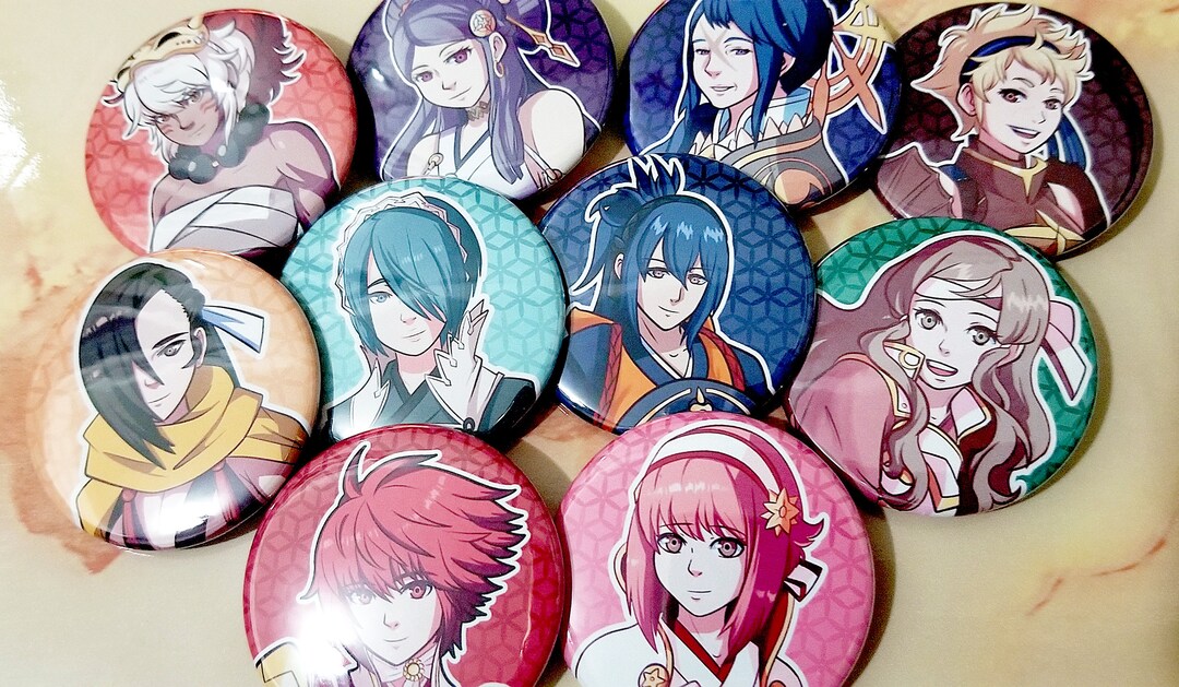 Fire Emblem Fates First Gen Hoshido Route Mothers Buttons, FE 14 First ...