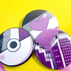 Ace Pride Buttons, 1 3/4 Inch 44mm Pin Back Buttons , Asexual Pin Badge ...