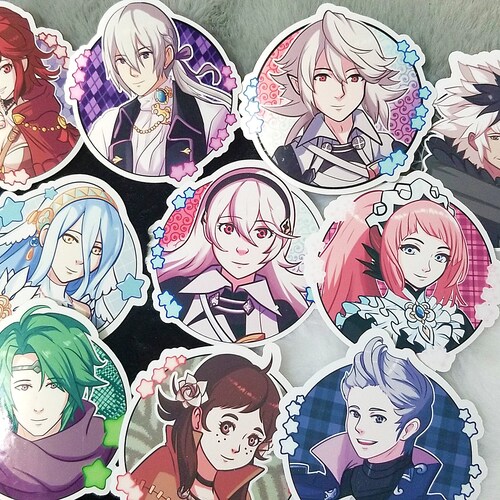 Fire Emblem Awakening Vinyl Stickers First Gen Females Fire - Etsy