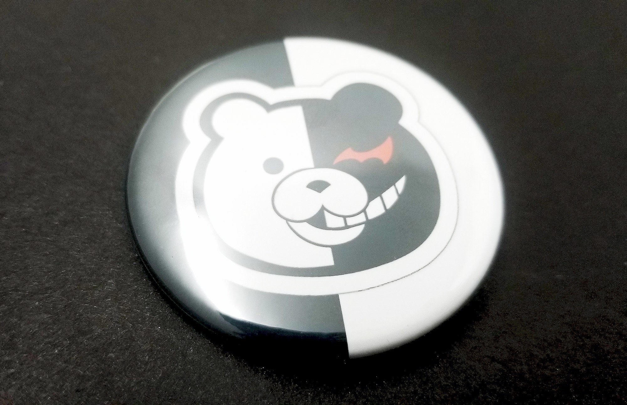 Monokuma Button 1 3/4 Inch Pin Badge Danganronpa Button - Etsy