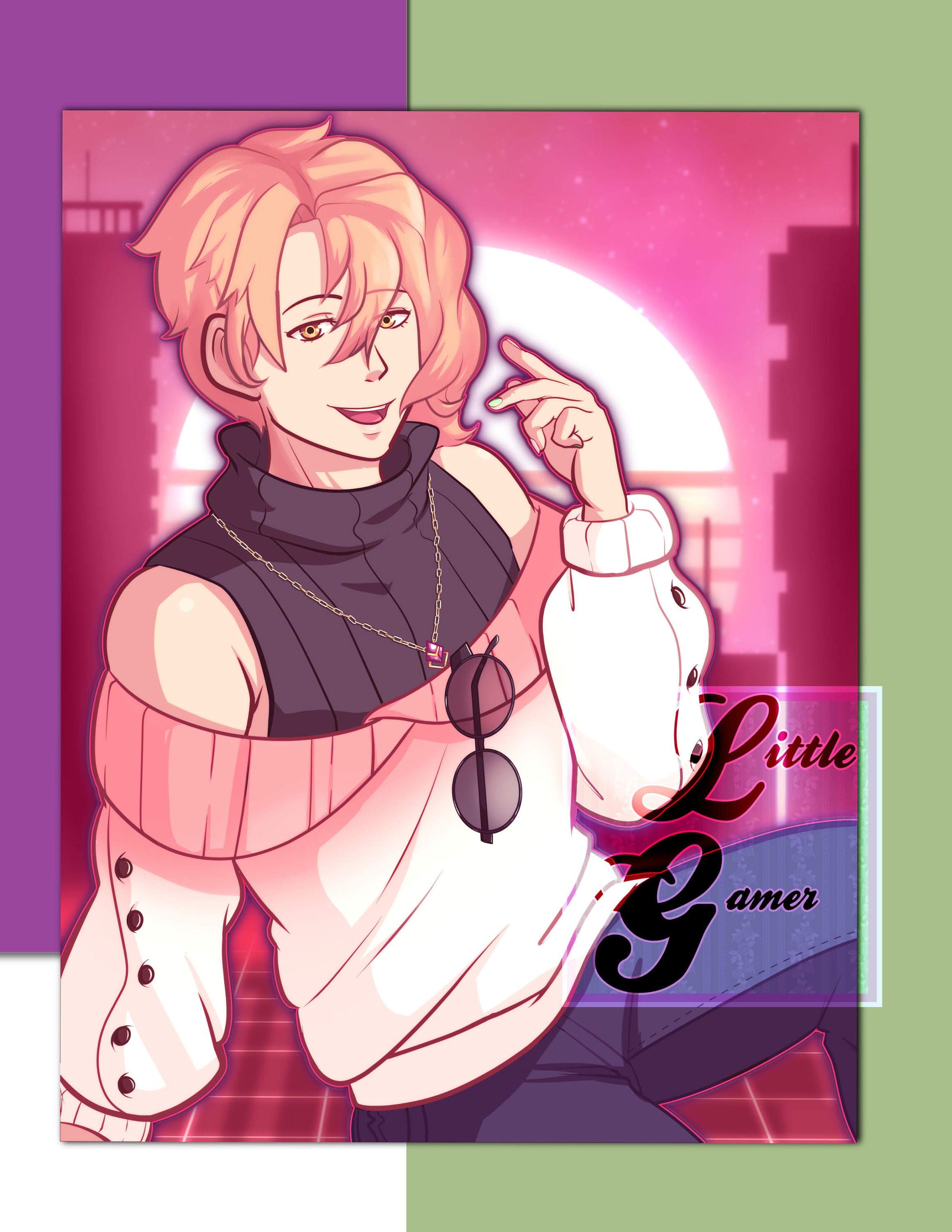 Human World Outfit Asmodeus Print Obey Me Shall We Date One - Etsy