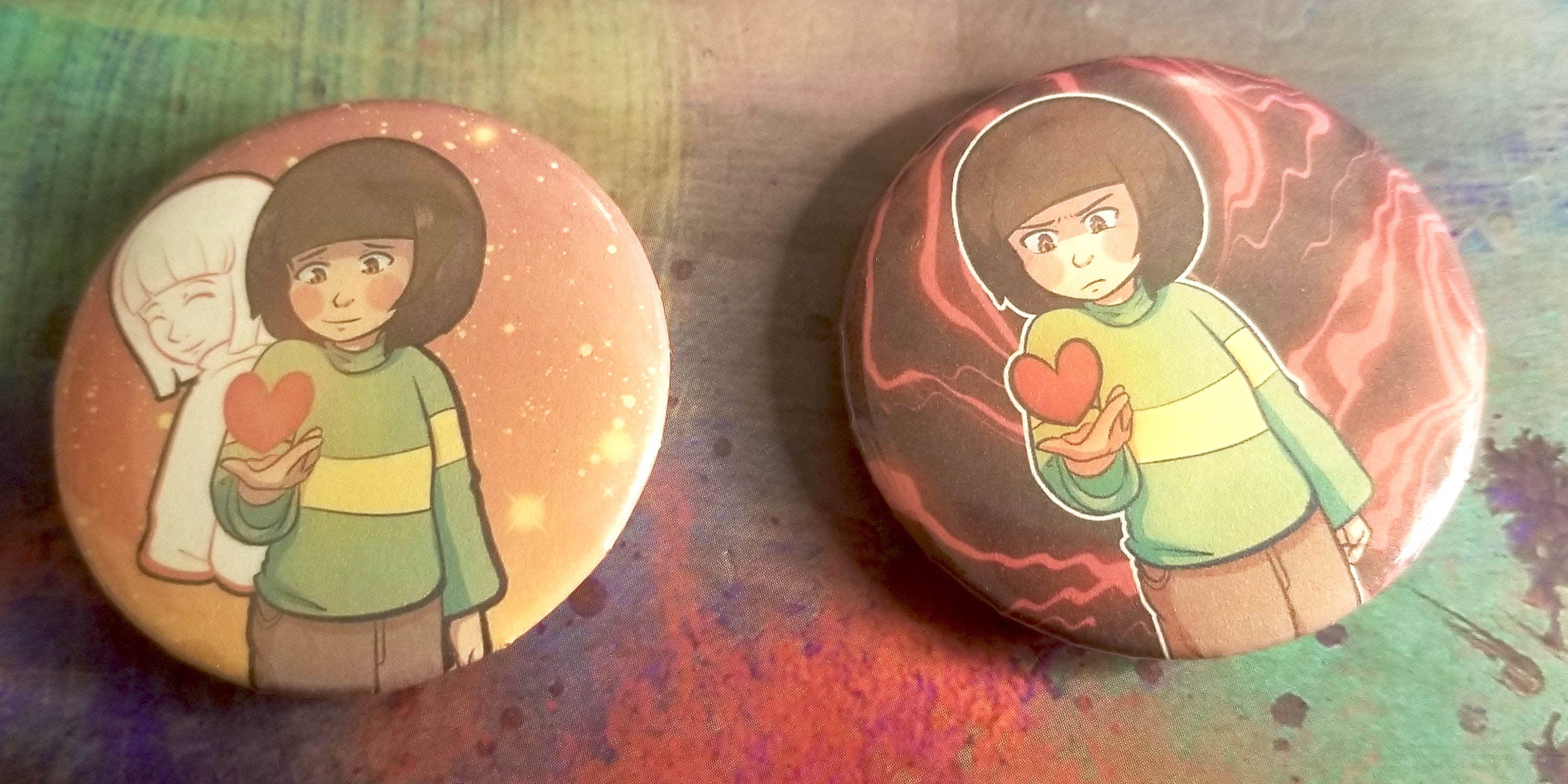 Underswap Pin back Buttons Undertale Buttons Undertale AU | Etsy