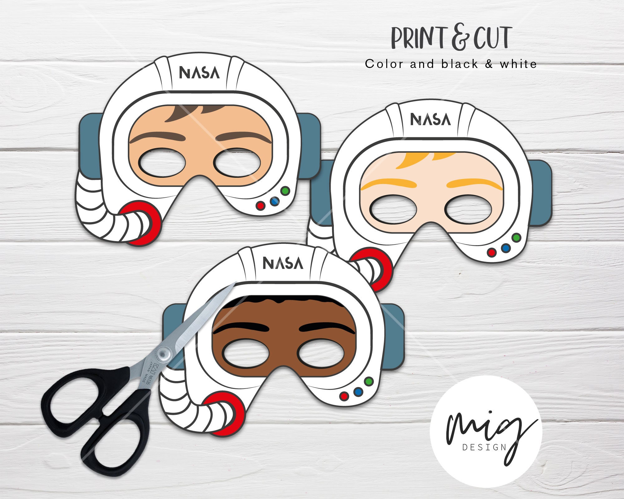 Astronauts Paper Printable