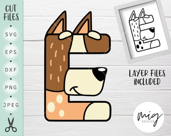 Bluey Alphabet Svg | Etsy Denmark