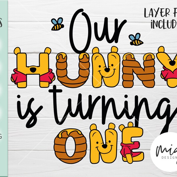 Our Hunny is One Svg - Etsy
